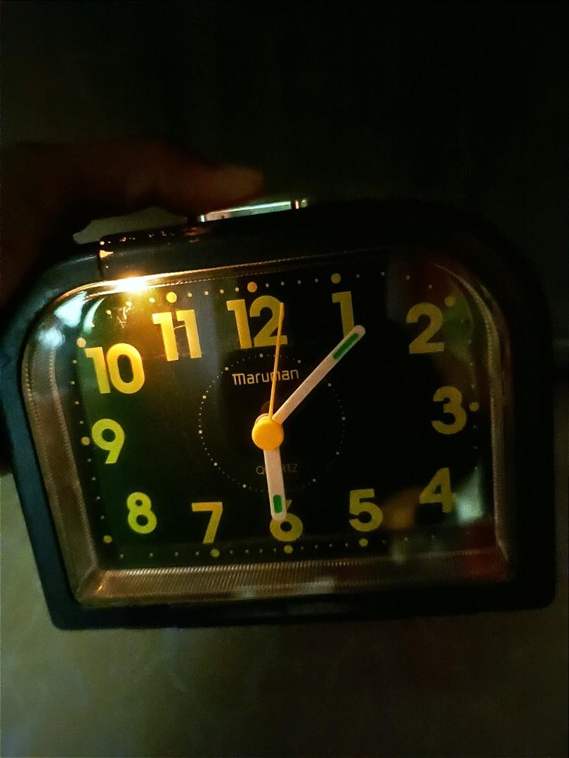Japan Surplus Maruman alarm clock with light, Furniture & Home Living ...