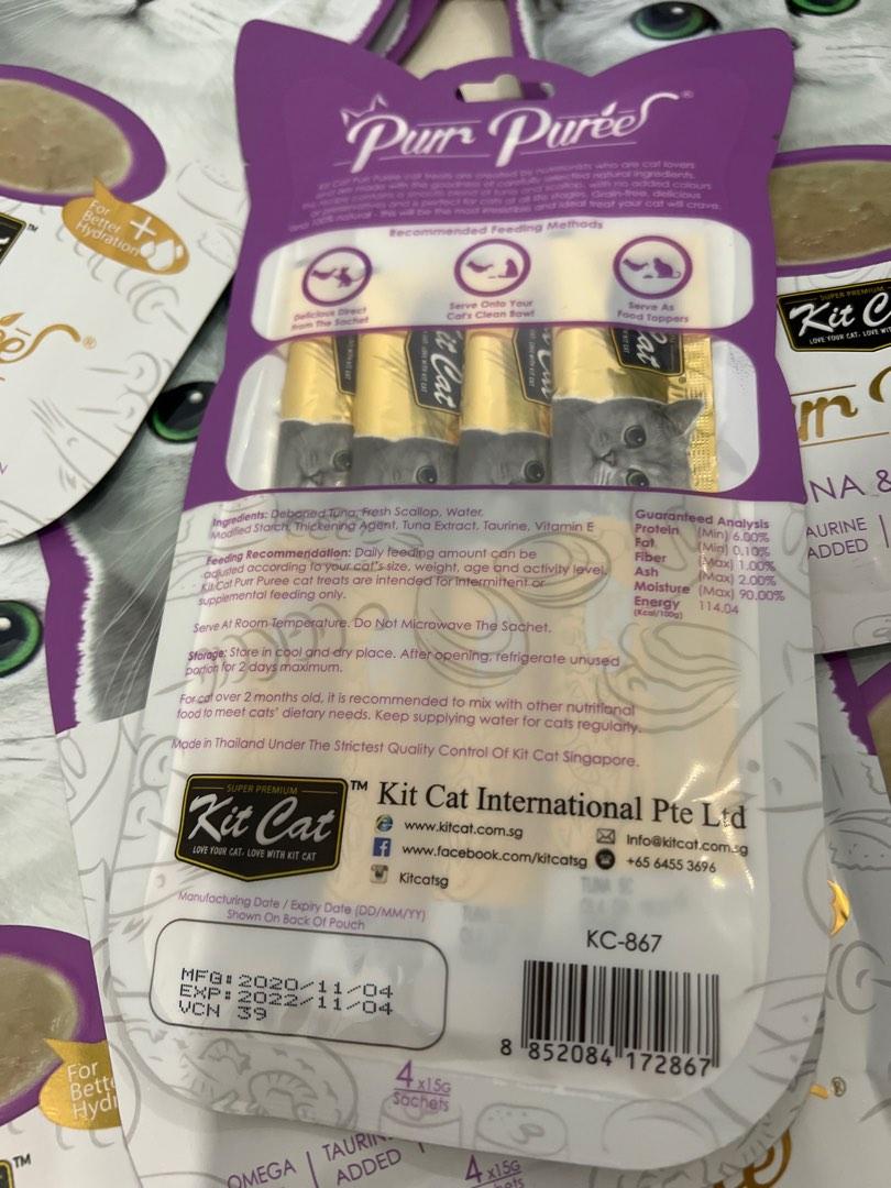 Kit cat Pur purée treats, Pet Supplies, Pet Food on Carousell