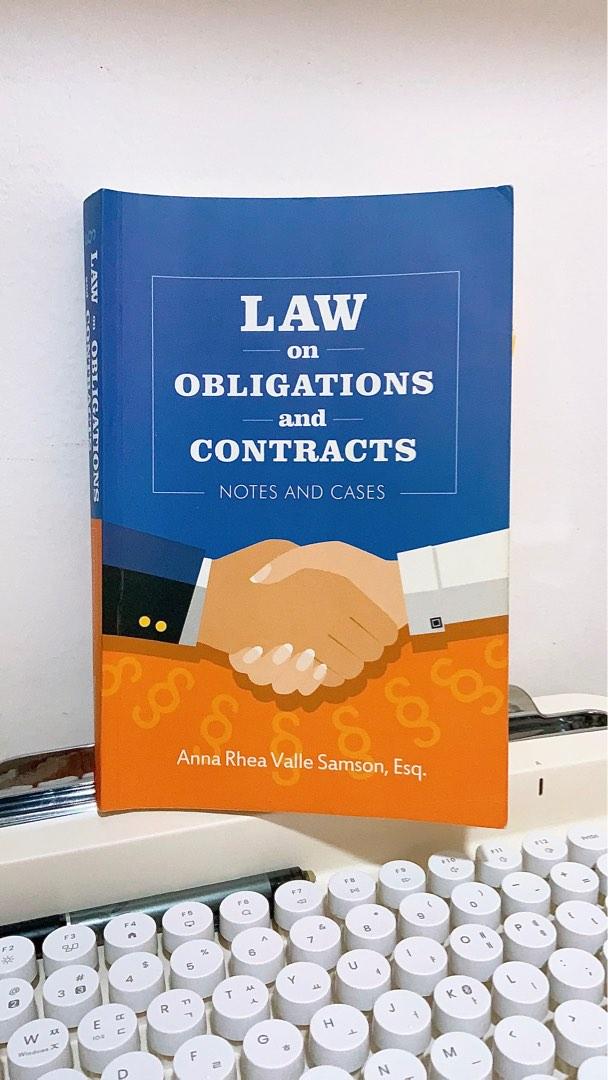 Law on Obligations and Contracts. OBLICON BOOK (RHEA VALLE SAMSON ...