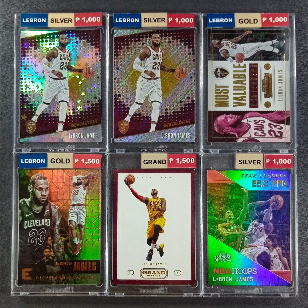 Lebron James Silver Gold and Grand Reserve NBA Cards with Free Magnetic ...