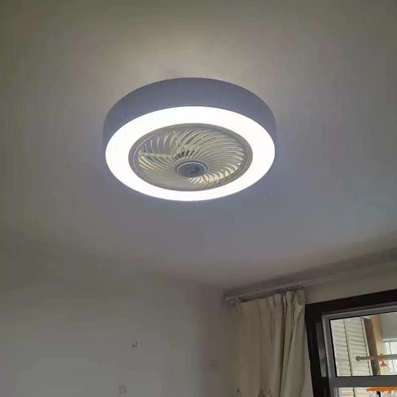LED Ceiling Fan Light/ Round Ceiling Light with Fan/ Remote Control ...