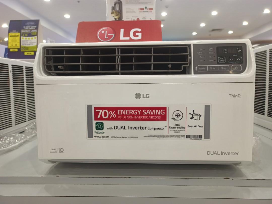 LG DUAL INVERTER STANDARD SIZE WINDOW TYPE, TV & Home Appliances, Air ...