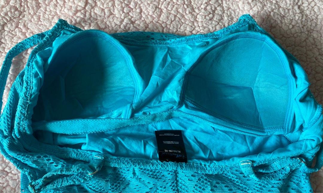 Light Blue One Piece Swimsuit, Women's Fashion, Swimwear, Bikinis ...