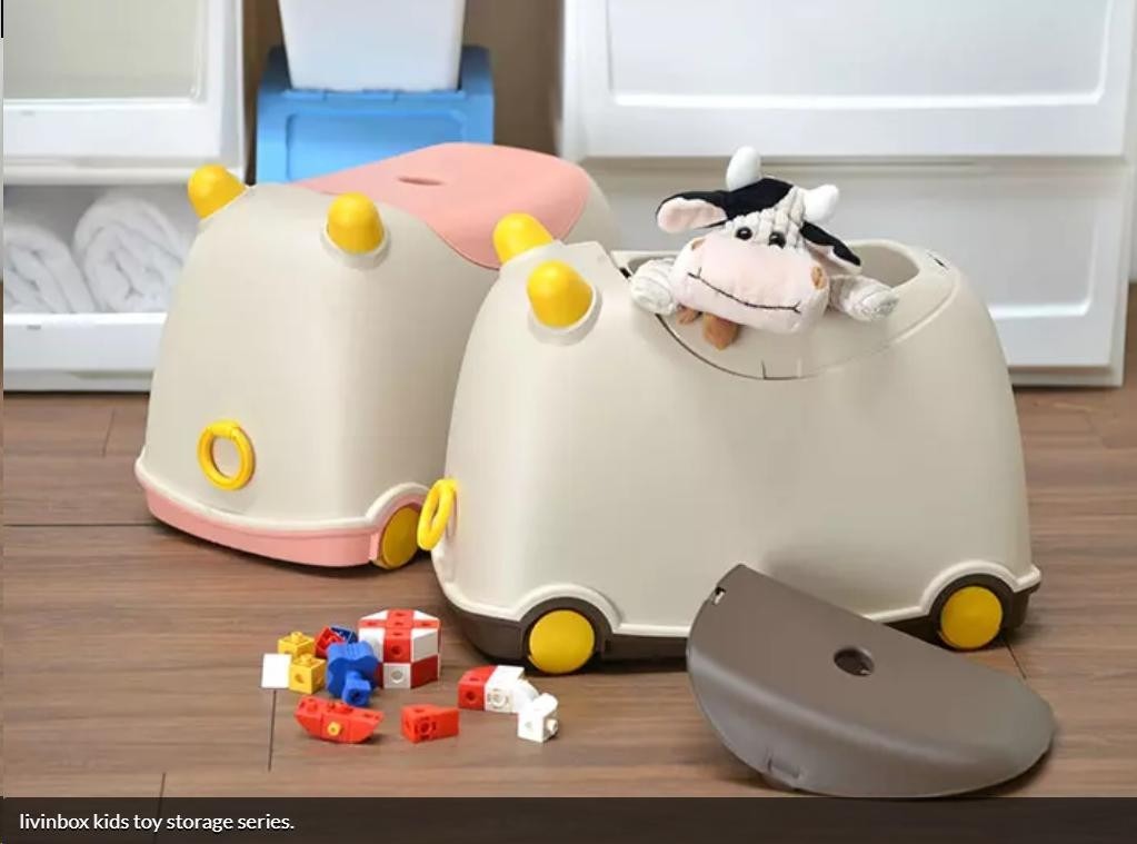LivinBox BuBu Moveable Storage Bin On Wheels - 25 Liter Volume, Babies ...