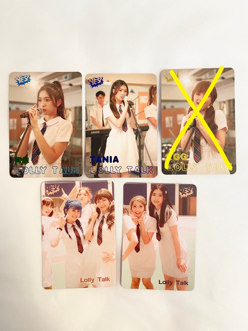 Lolly Talk 阿妺 tania 阿蛋 Elka 阿Yo Yanny meimei sinnie 第86期燙金yes card, 興趣及遊戲, 收藏品及紀念品, 韓流 - Carousell