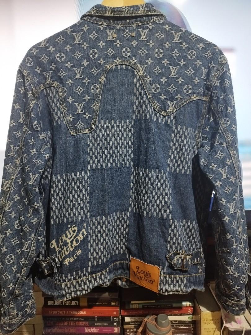 Louis Vuitton "drake" giant damier waves monogram denim, Luxury ...