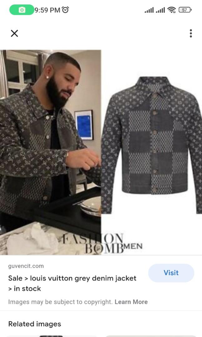 Louis Vuitton "drake" giant damier waves monogram denim, Luxury ...