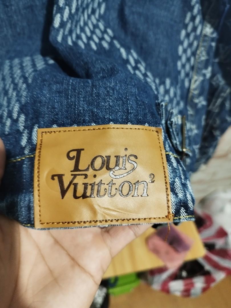 Louis Vuitton "drake" giant damier waves monogram denim, Luxury ...