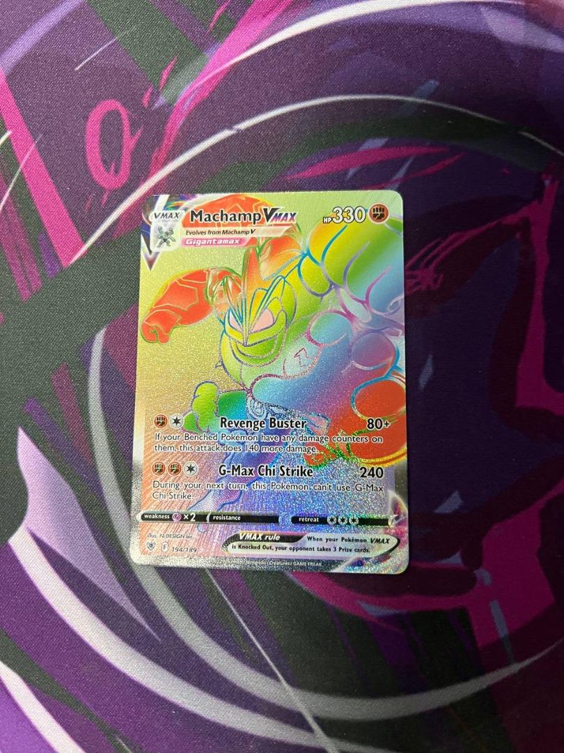 Machamp Vmax 194/189 Hyper Rare, Hobbies & Toys, Toys & Games on Carousell
