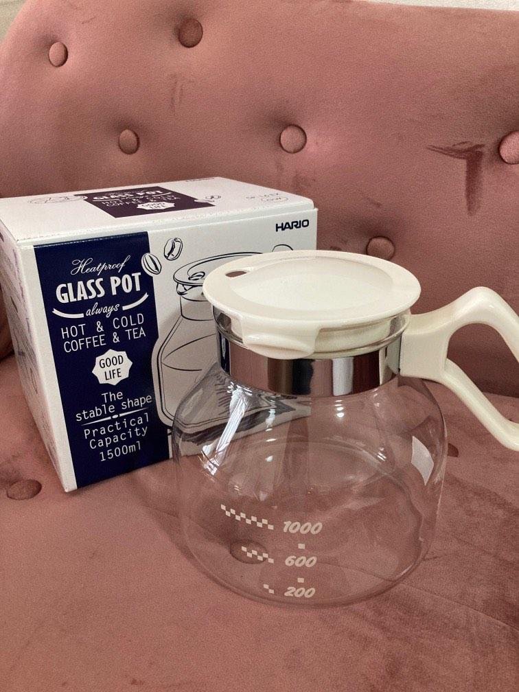 Made in Japan Hario glass pot 1500L, Furniture & Home Living ...