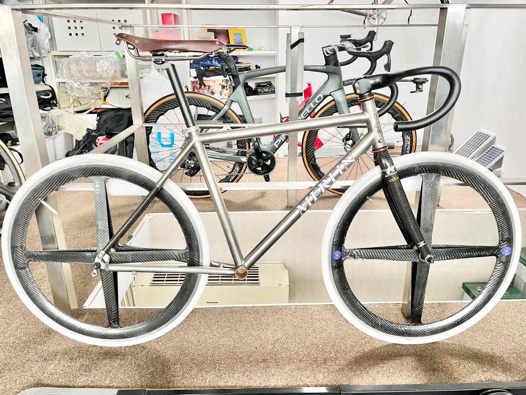 Merlin Titanium with Carbon Seatstays with Spinergy 650C Clincher ...