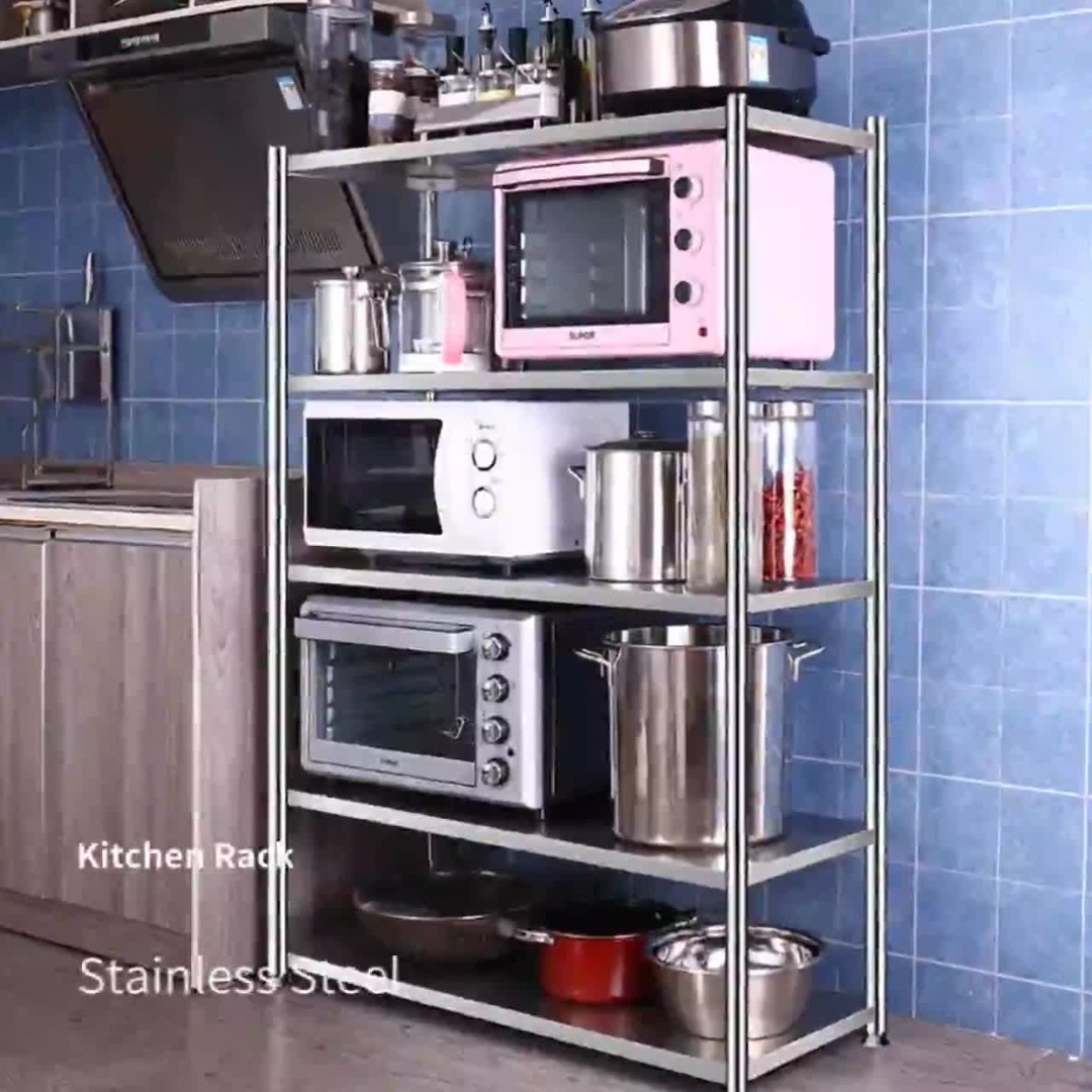 Microwave Oven Stainless Steel Rack/Kitchen Shelf Storage/Oven ...