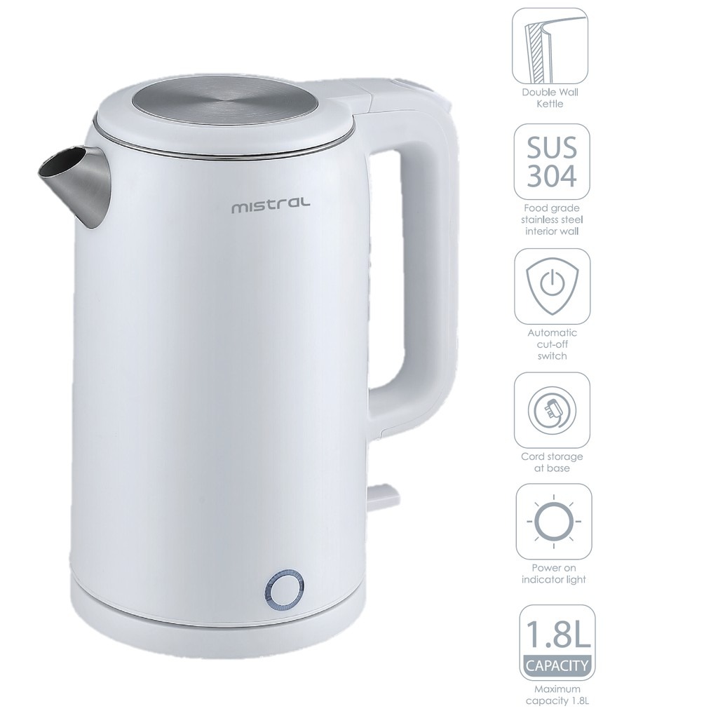 Mistral MEK18 MIMICA 1.8L Electric Kettle, TV & Home Appliances ...