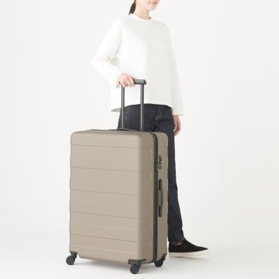 XL MUJI hard case luggage Beige/Gold 104L, Hobbies & Toys, Travel ...