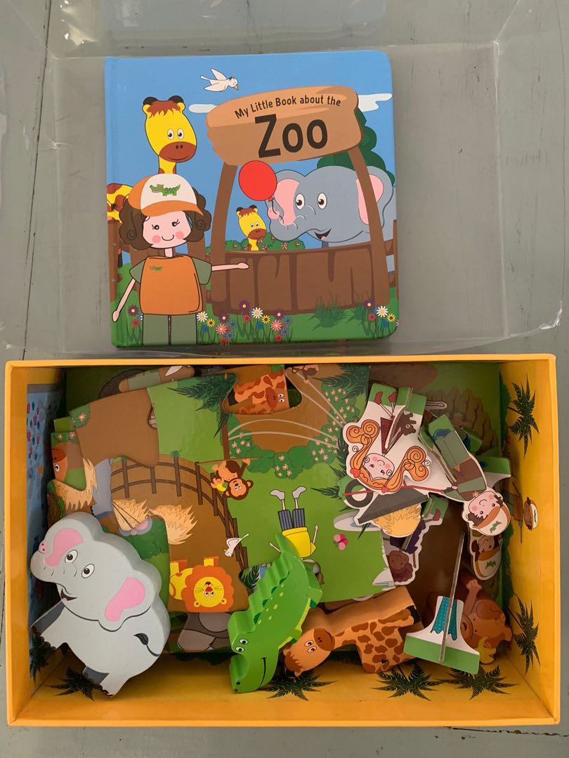 My little zoo Puzzle and book, Hobbies & Toys, Toys & Games on Carousell