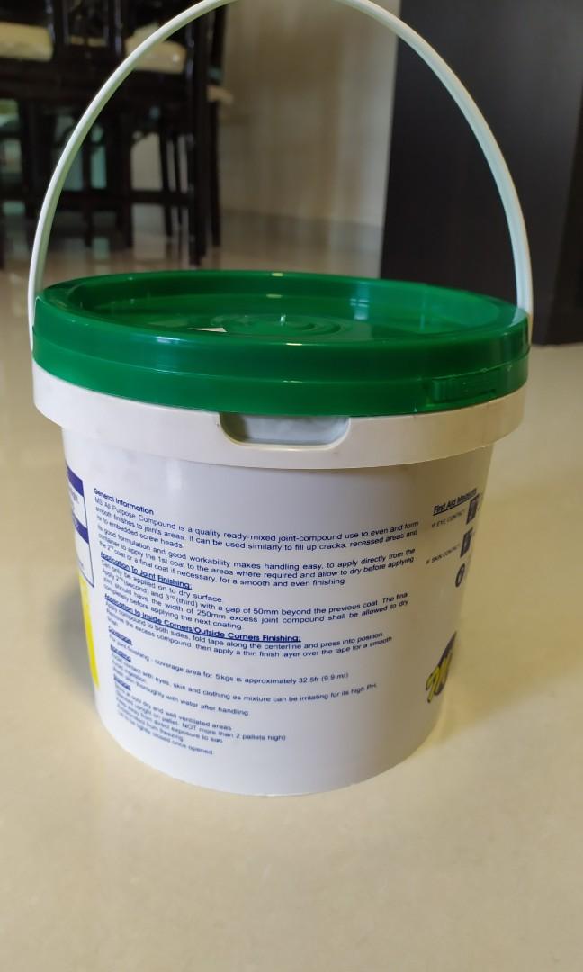NEW!!! MS All-Purpose Jointing Compound Wall Putty - 5kg tub, Furniture ...