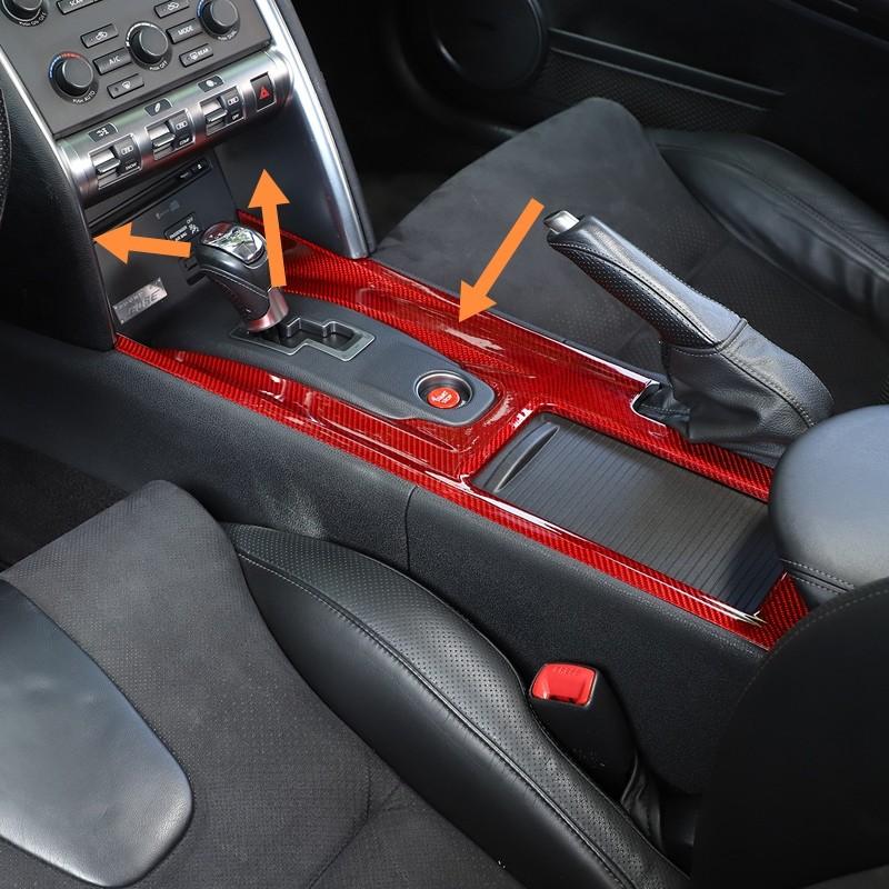 Nissan GTR R35 Red Carbon fiber interior trim, Car Accessories ...
