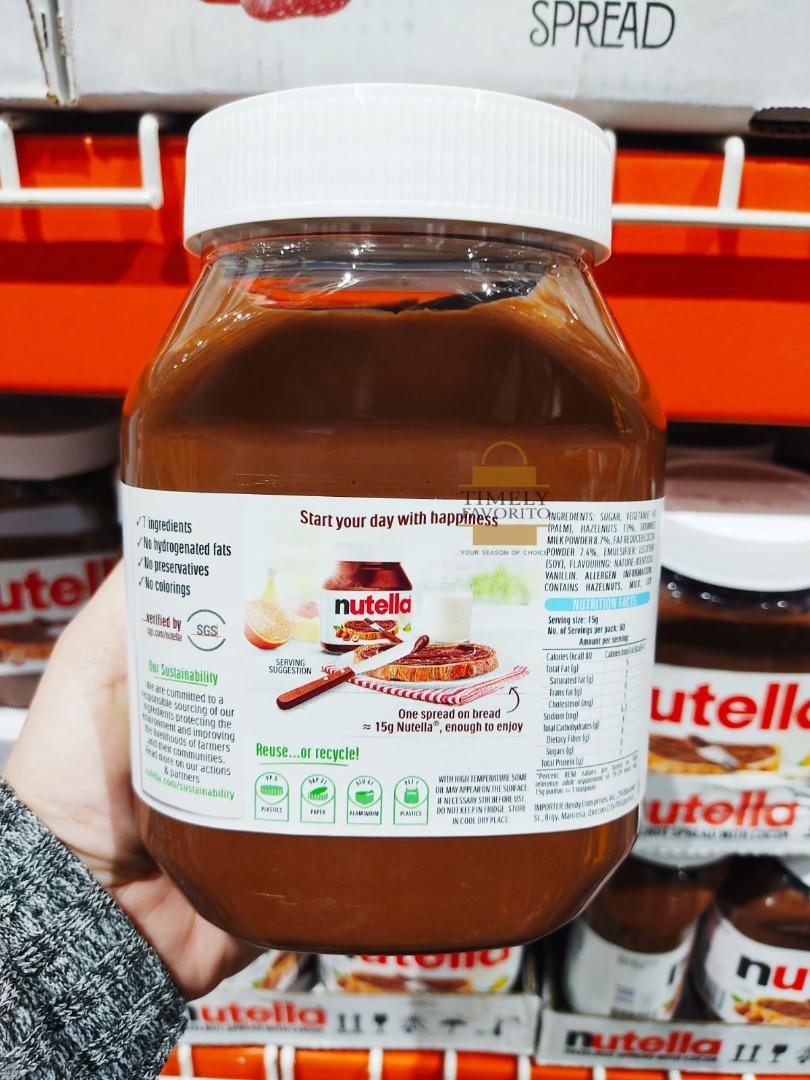 Nutella Hazelnut Spread with Cocoa 900 g, Food & Drinks, Packaged ...