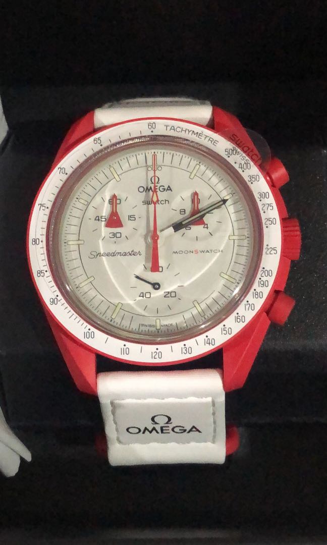 Omega X Swatch Collection Mars, Women's Fashion, Watches & Accessories ...