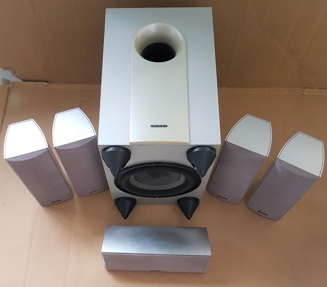 Onkyo HTP-360 Surround Sound Speaker System, Japan, 5 Speakers,120 ...