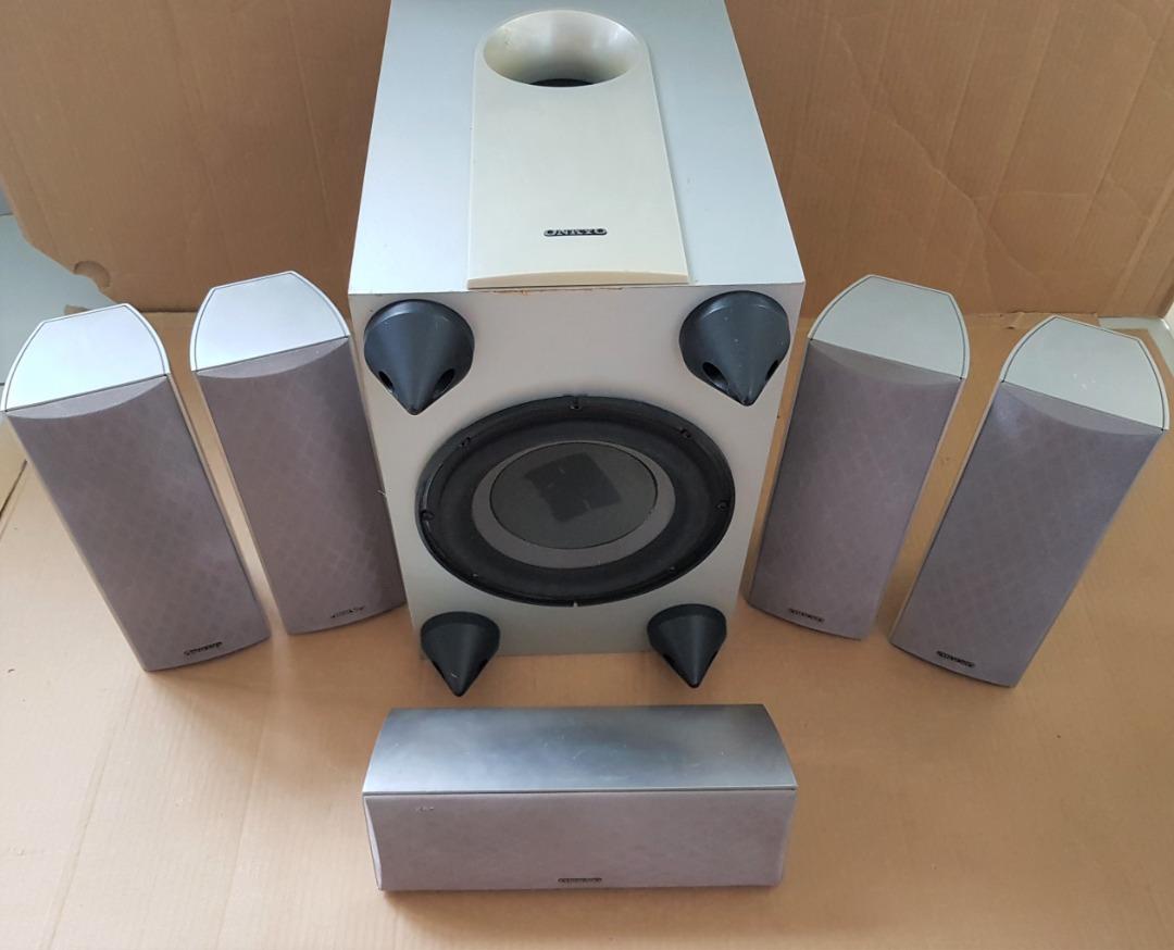 Onkyo HTP-360 Surround Sound Speaker System, Japan, 5 Speakers,120 ...