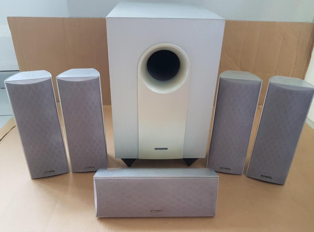 Onkyo HTP-360 Surround Sound Speaker System, Japan, 5 Speakers,120 ...