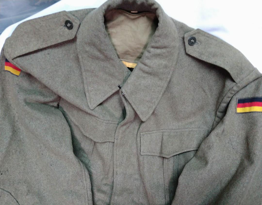 Original 1960's West Germany Army wool Jacket, 男裝, 外套及戶外衣服 - Carousell