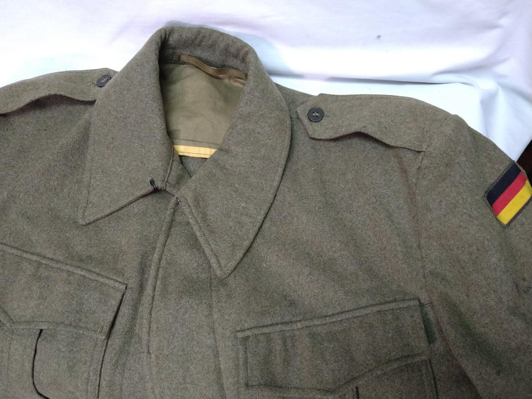 Original 1960's West Germany Army wool Jacket, 男裝, 外套及戶外衣服 - Carousell