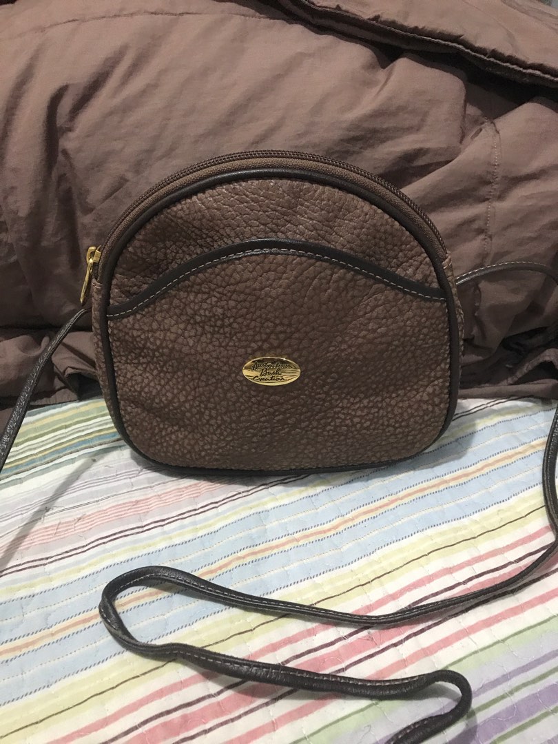 Original BUSH SLING BAG KANGAROO LEATHER MADE IN AUSTRALIA SMALL SIZE ...