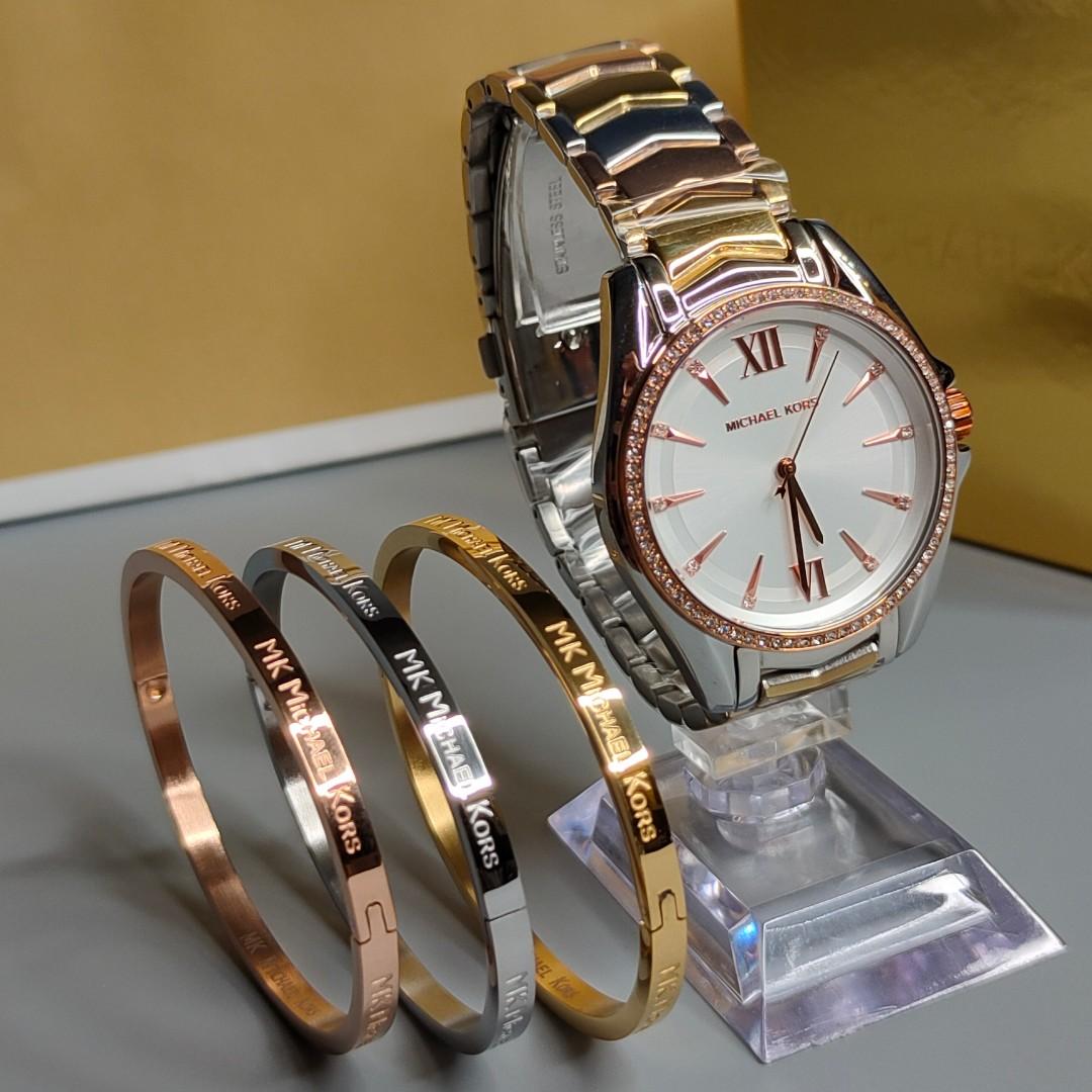 Original Whitney 3 Tone Watch Set, Women's Fashion, Watches ...