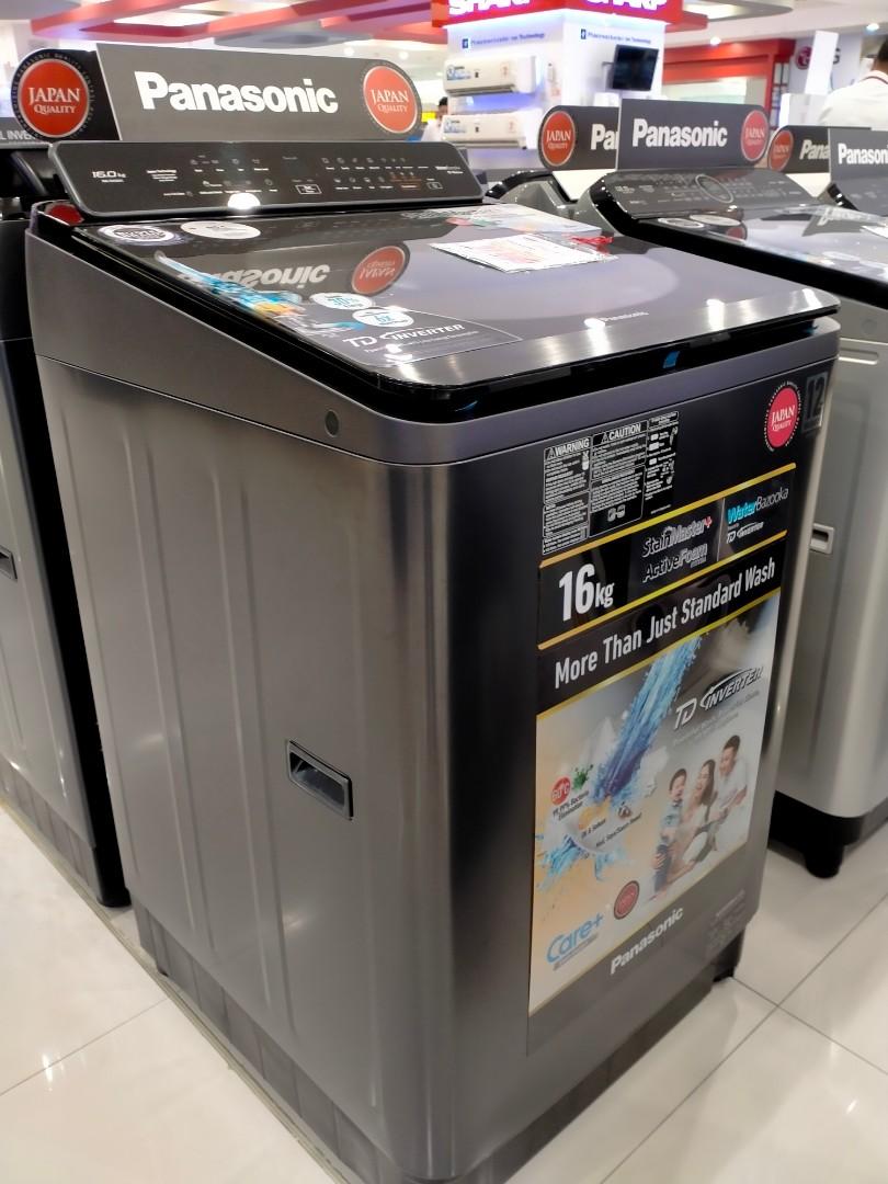 PANASONIC TOP LOAD 16kg INVERTER MODEL:NA-FD16V1BRM 16KG, TV & Home Appliances, Washing Machines ...