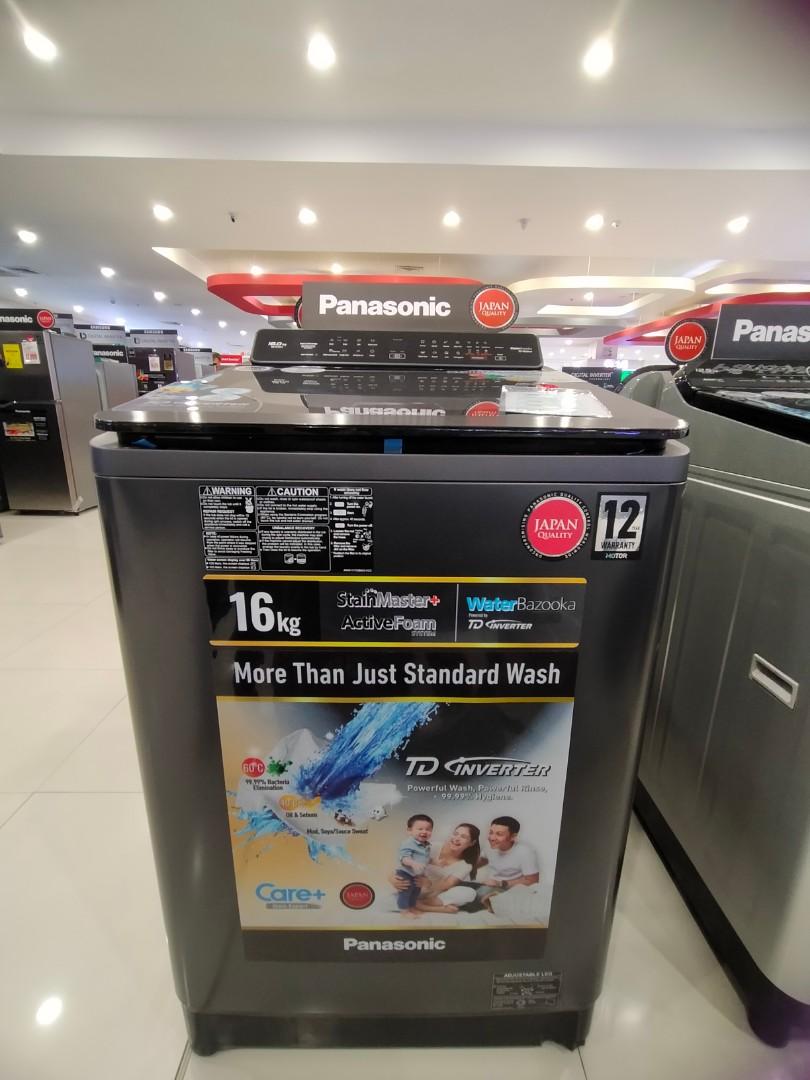 PANASONIC TOP LOAD 16kg INVERTER MODEL:NA-FD16V1BRM 16KG, TV & Home ...