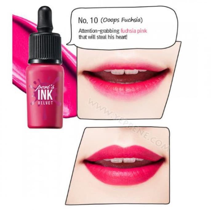 Peripera INK VELVET - #10 (Ooops Fuchsia), Beauty & Personal Care, Face ...