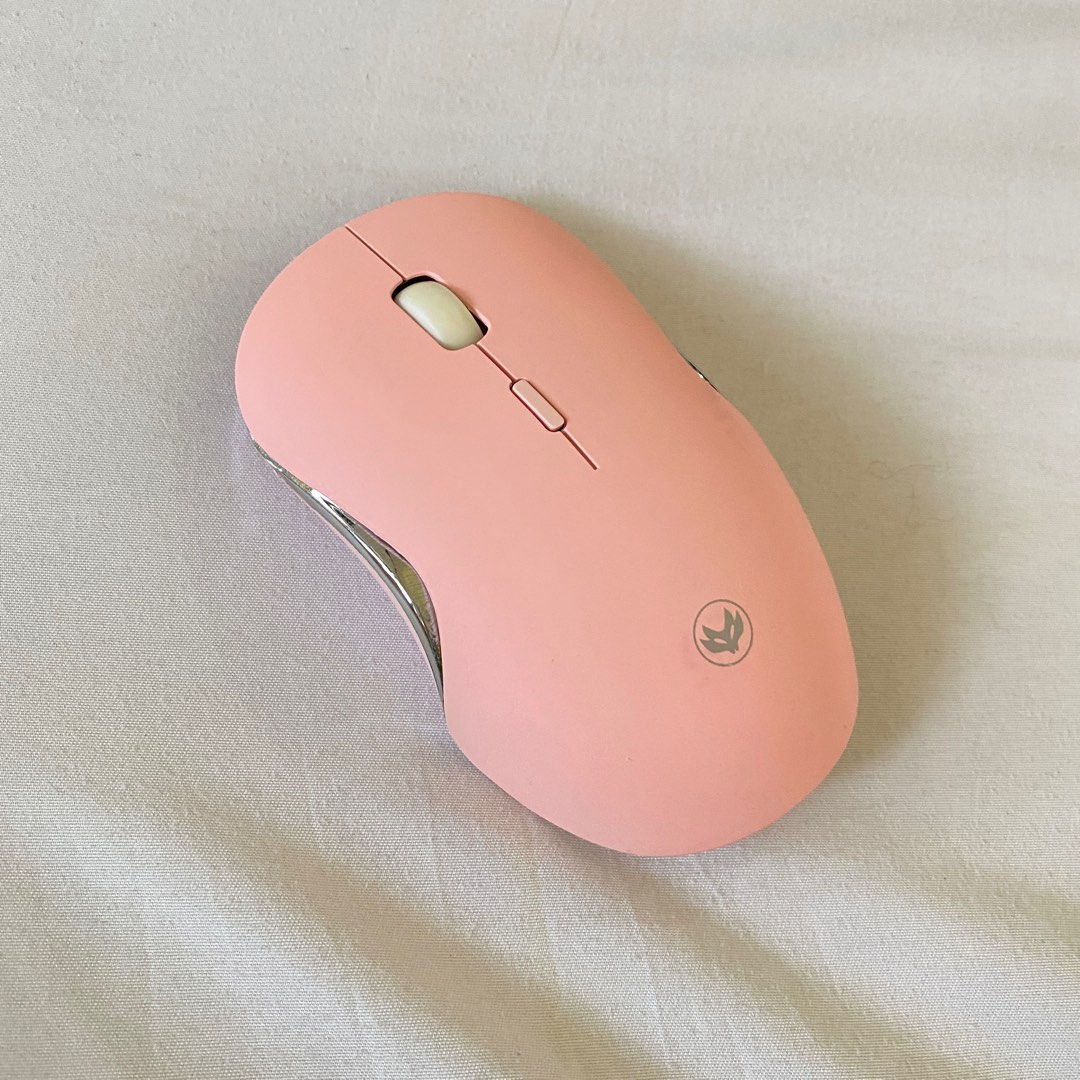 Pink Silent Wireless Rechargeable Computer Mouse, Computers & Tech ...