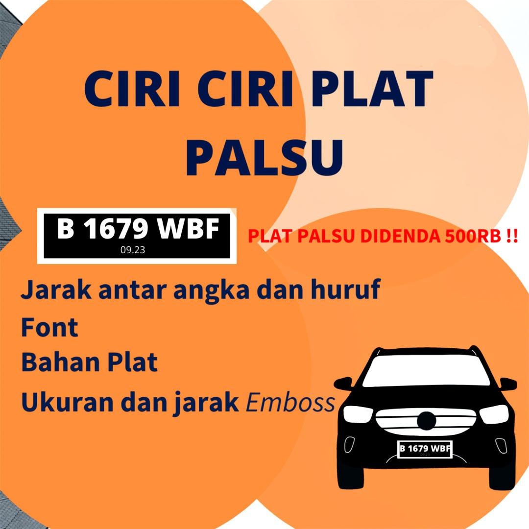 Plat Nomor Mobil Nopol TNKB Tanda Kendaraan Bermotor Bekas B Jakarta ...