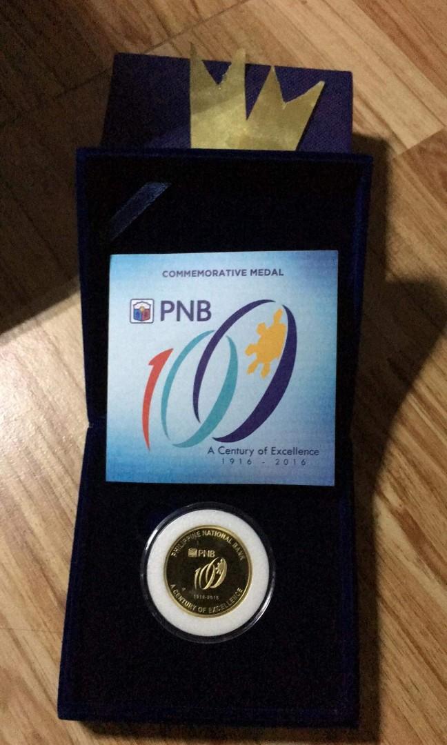PNB COMMEMORATIVE MEDAL A CENTURY OF EXCELLENCE w/ box & coa, Hobbies ...