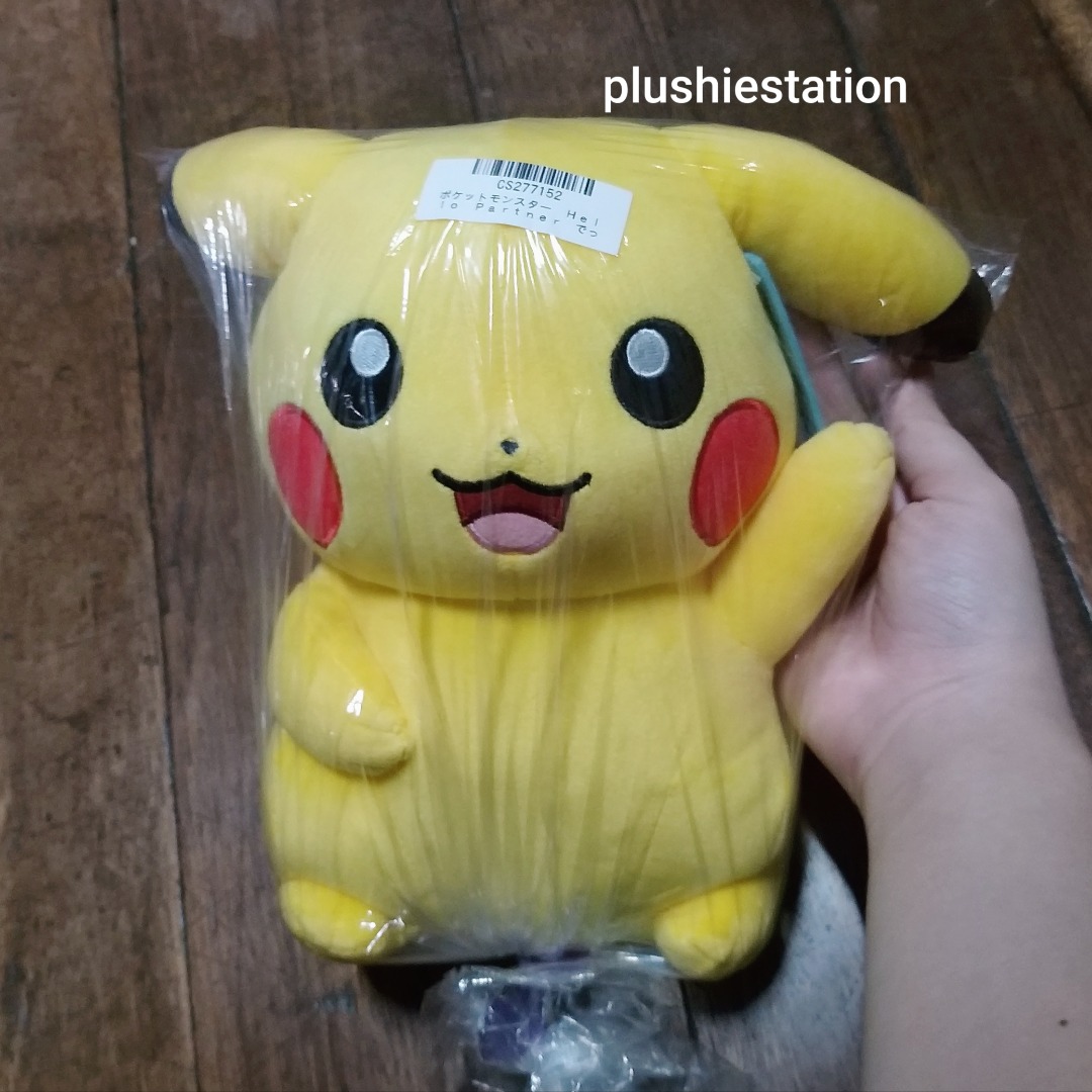 Pokemon: Hello Partner Pikachu Big Plush 25 cm, Hobbies & Toys, Toys ...