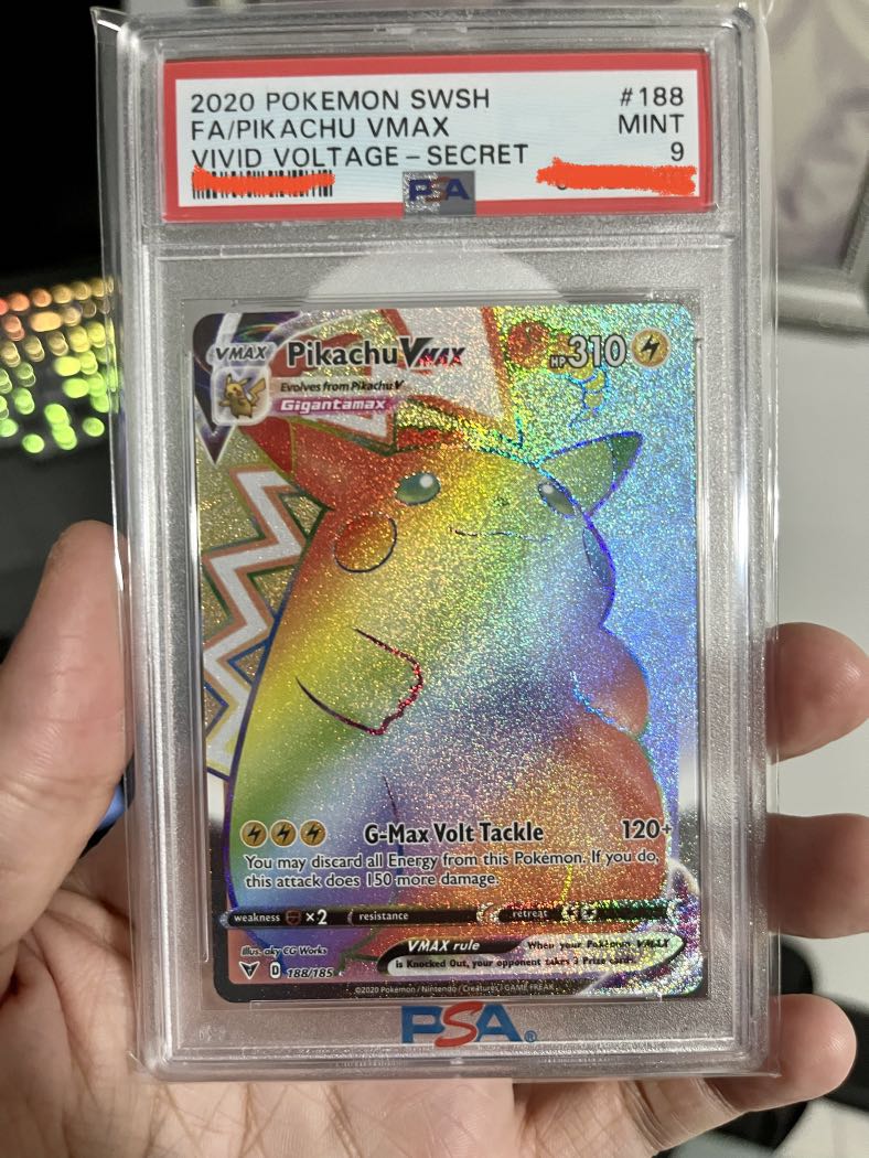 Pokemon pikachu vmax vivid voltage - psa 9, Hobbies & Toys, Memorabilia ...