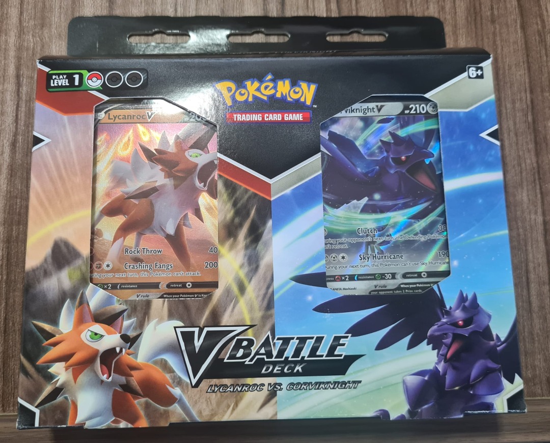 Pokemon TCG V Battle Deck - Lycanroc vs. Corviknight [BNISB] plus Corviknight Vmax 110/163 ...