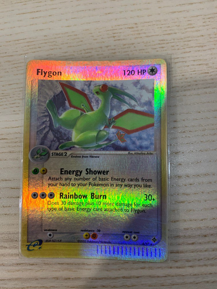 Pokémon card Flygon “Foil”, Hobbies & Toys, Toys & Games on Carousell
