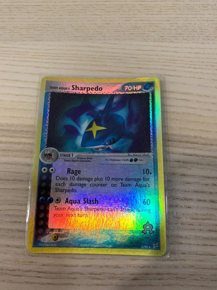 Pokémon card Sharpedo, Hobbies & Toys, Toys & Games on Carousell