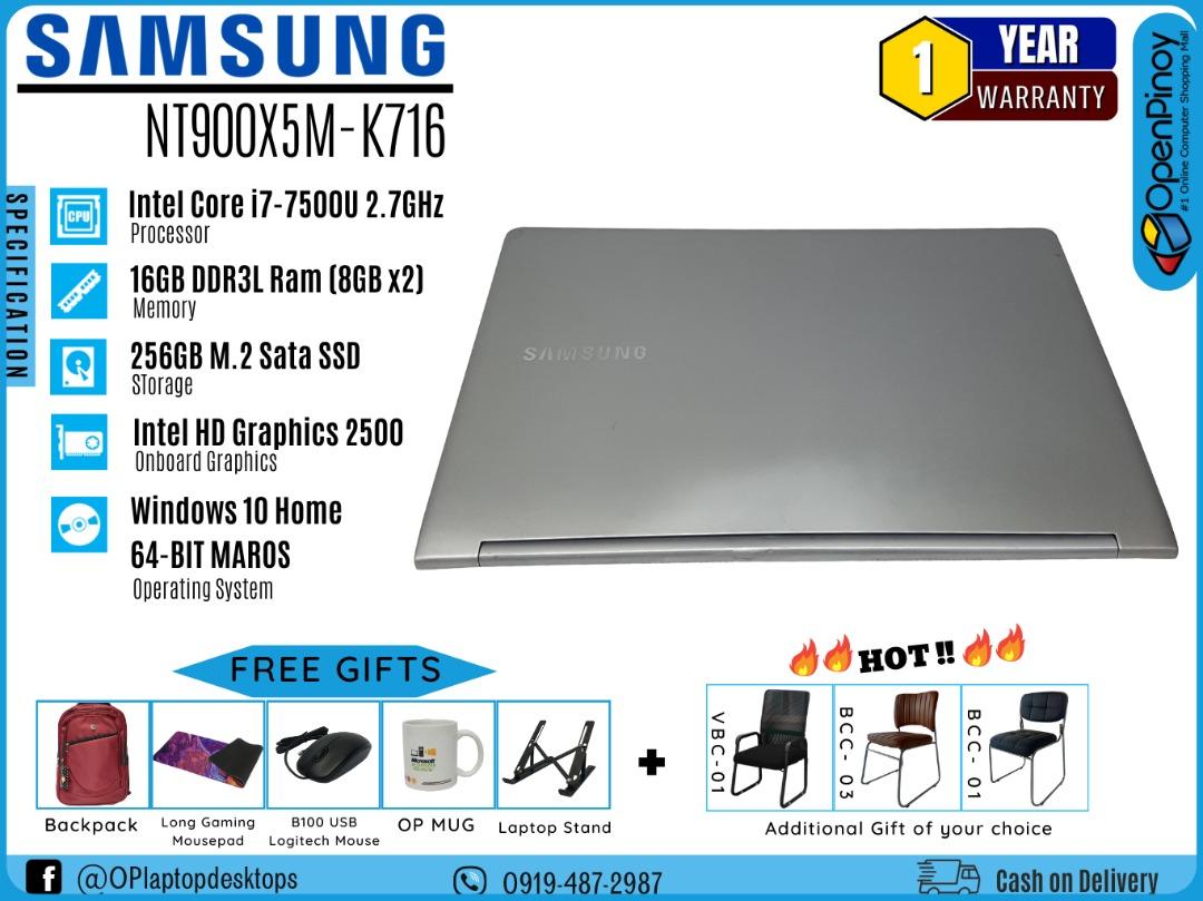 Pre owned Samsung Laptop NT900X5M-K716 (SILVER / SUPER SLIM) MAR WIN10, Computers & Tech ...