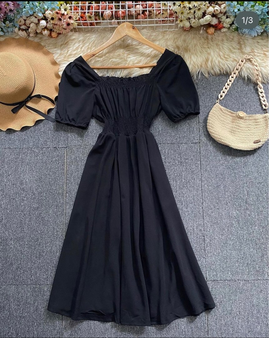 Premium puff sleeve dress, Women's Fashion, Dresses & Sets, Dresses on ...