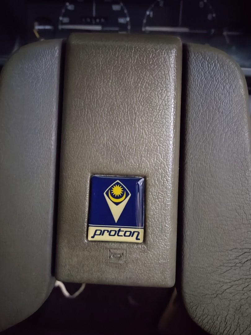 Proton Saga - Emblem Steering Sticker, Auto Accessories on Carousell