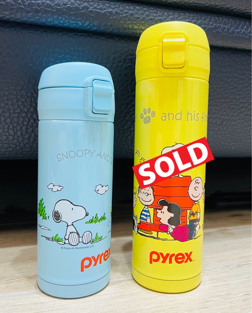 Pyrex X Peanuts (Snoopy史努比) 保溫壺 (360ml), 家庭電器, 廚房電器, 水壺 - Carousell