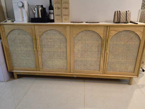 Rattan sideboard with arch doors, Furniture & Home Living, Furniture ...