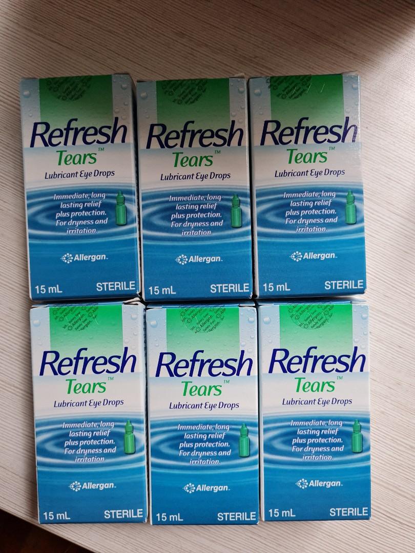 Refresh tears lubricant eye drops 15ml (Exp 04/2023), Beauty & Personal ...