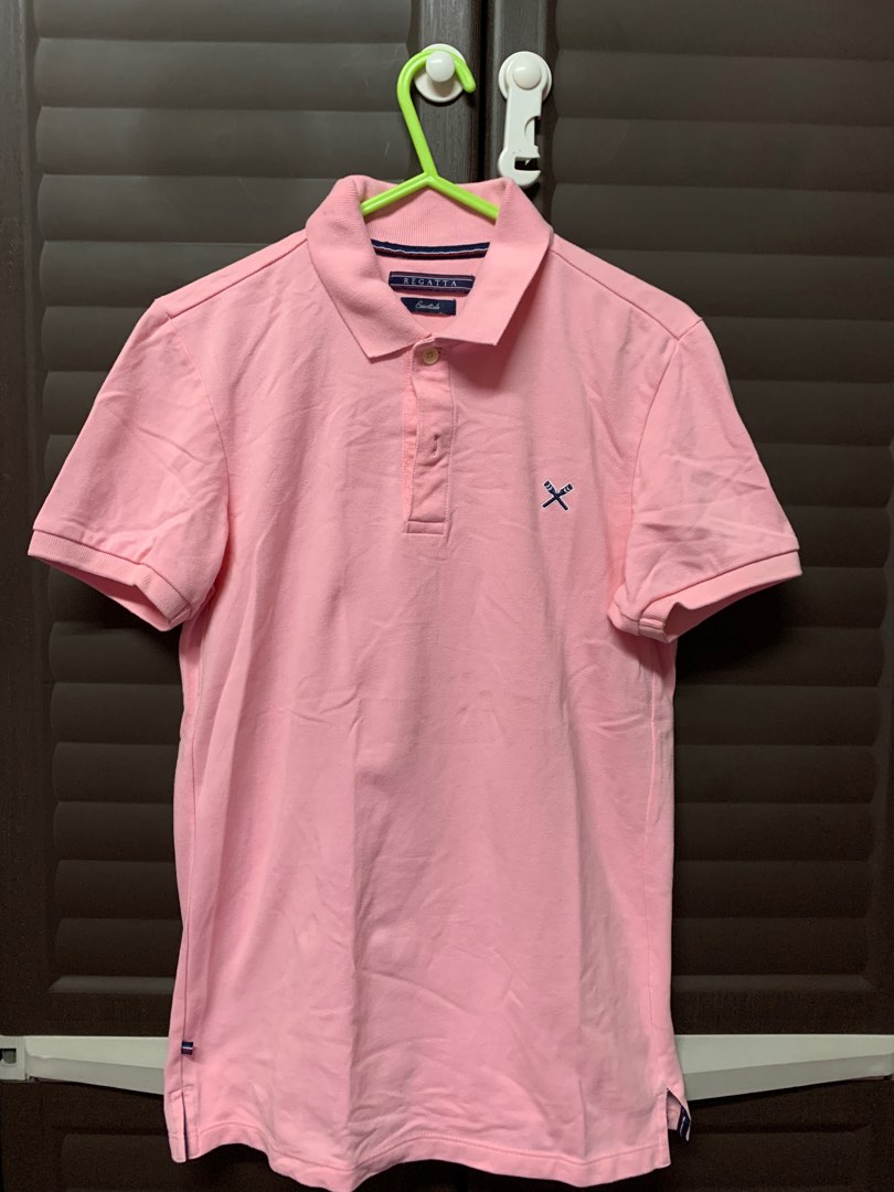 Regatta Pink Polo shirt, Men's Fashion, Tops & Sets, Tshirts & Polo ...