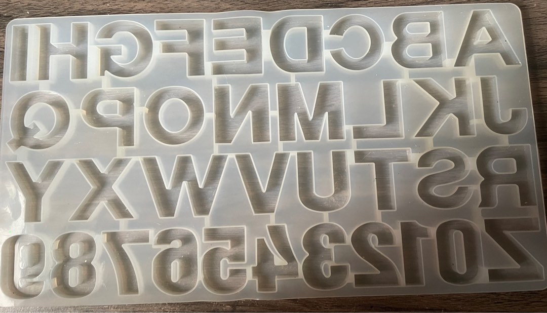 Resin Alphabet and Number Mold, Hobbies & Toys, Stationery & Craft ...