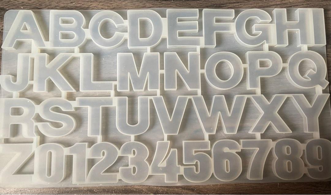 Resin Alphabet and Number Mold, Hobbies & Toys, Stationery & Craft ...